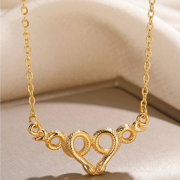 Jewelry | Kissing Snakes Auryn Uroboros Medusa Endless Serpent Knot ...
